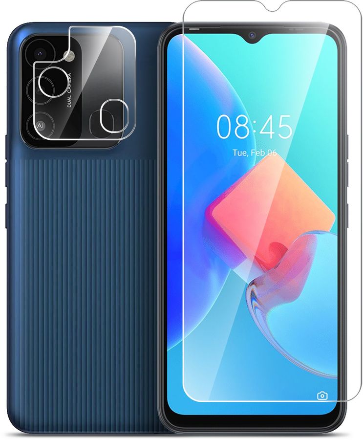 Характеристики Защитное стекло для экрана и камеры BORASCO для Tecno ...