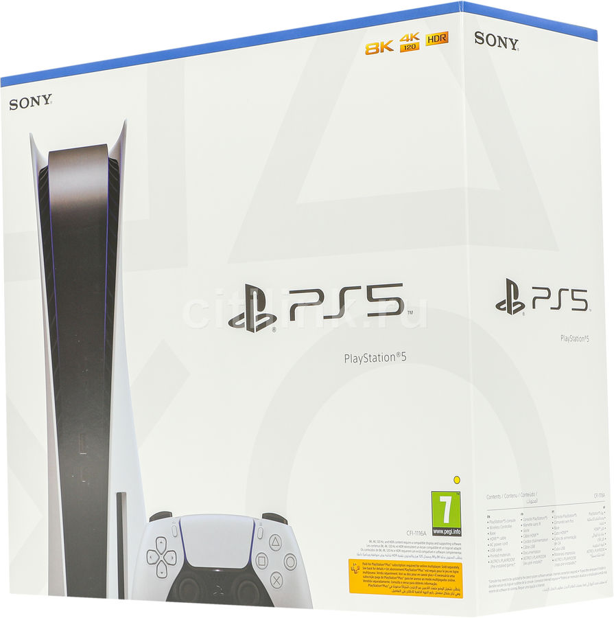 Характеристики Игровая консоль PlayStation 5 CFI-1116A 01Y (1886214 ...