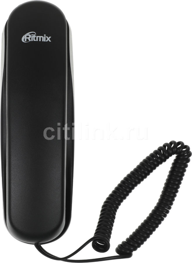 Услуги на проводной телефон Ritmix RT-002, черный (1887000) в интернет ...