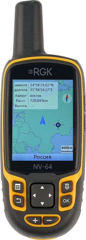 Характеристики Навигатор туристический RGK NV-64 [751735] (1900684) смотреть в СИТИЛИНК