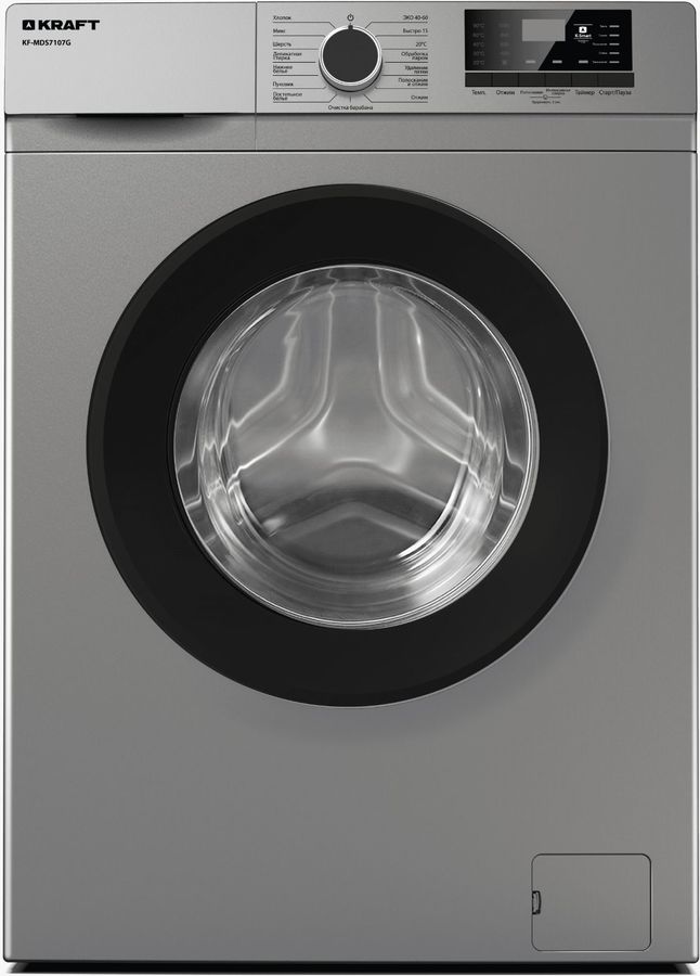 Отзывы на Стиральная машина Kraft KF-MDS6107G кл.:A+ фронт. макс.:6кг ...