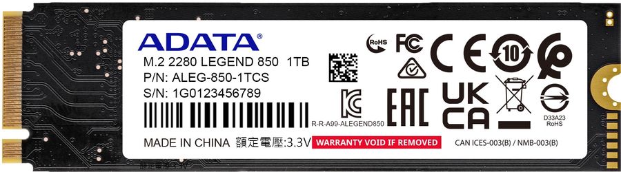 SSD накопитель A-Data Legend 850 ALEG-850-1TCS 1ТБ - купить в Ситилинк ...