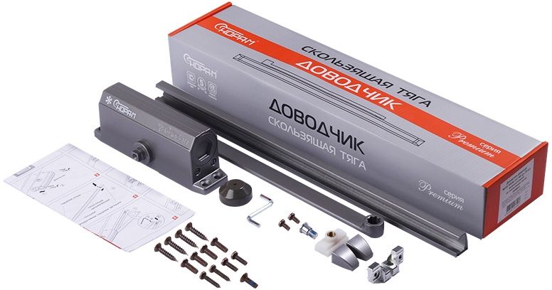 Доводчик двери НОРА-М 3S Slider 18763, графитовый - купить в Ситилинк ...