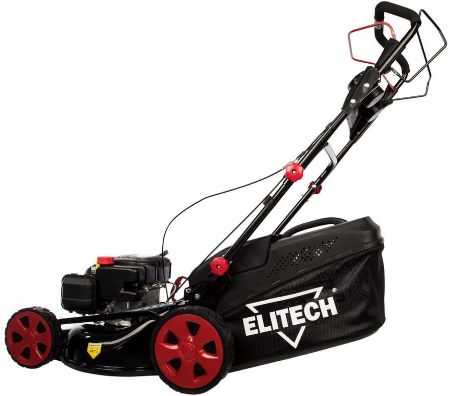 Характеристики Газонокосилка бензиновая Elitech К 5500L, 48см ...