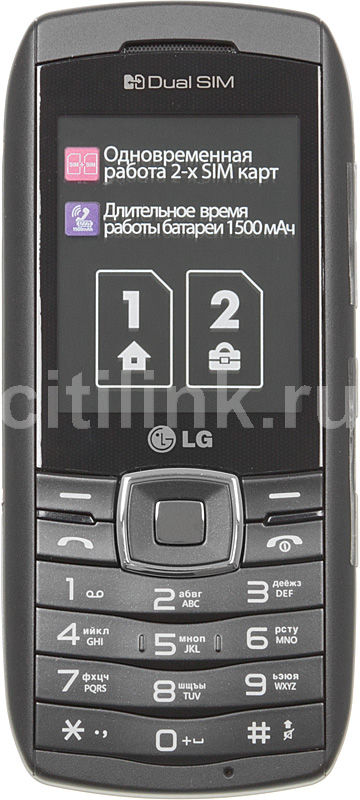 Характеристики Сотовый телефон LG GX300, черный (228754) смотреть в ...