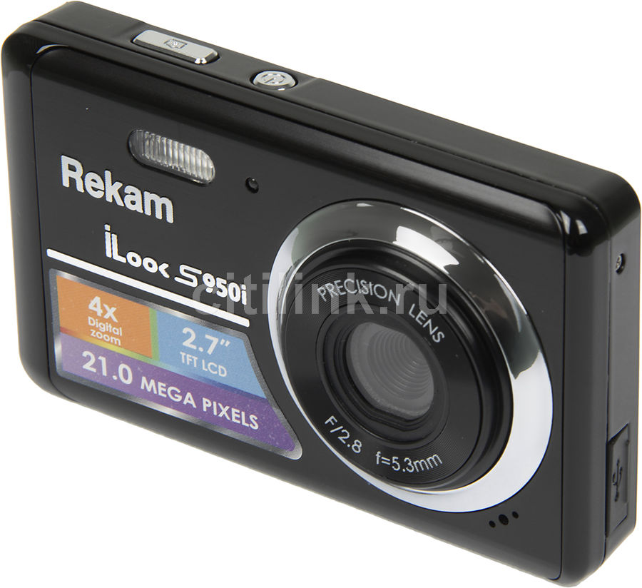 Цифровой фотоаппарат Rekam iLook S950i, черный - купить в Ситилинк | 304811