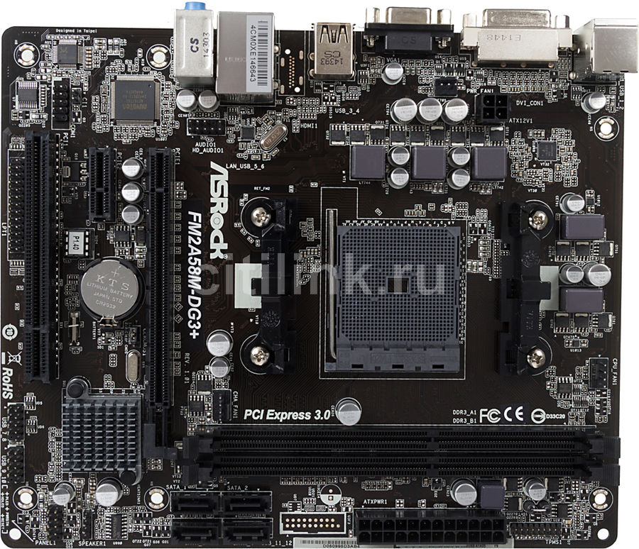 Обзор товара материнская плата ASROCK FM2A58M-DG3+ (326836) в интернет ...