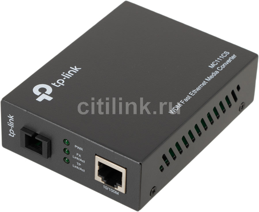 Характеристики Медиаконвертер TP-Link MC111CS 10/100Mbit/s RJ45 (331585 ...