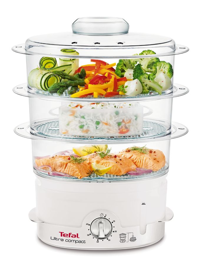 Пароварка Tefal VC100630, белый - купить в Ситилинк | 351671