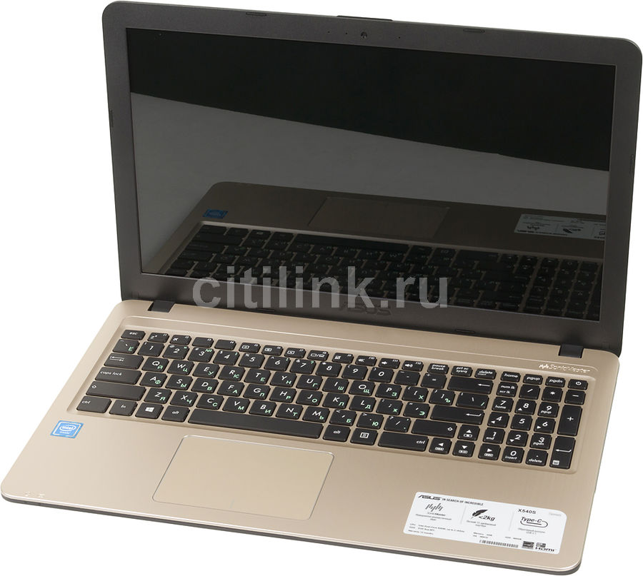 Характеристики Ноутбук ASUS X540SA-XX004T, 15.6", Intel Celeron N3050 1.6ГГц, 4ГБ, 500ГБ, Intel ...