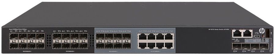 Характеристики Коммутатор HPE FlexNetwork 5510 JH149A 24SFP 4SFP+ HI 1 ...