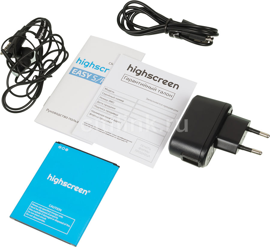 Смартфон Highscreen Easy S 8Gb, черный - купить в Ситилинк | 393984