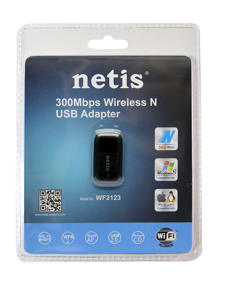 Характеристики Сетевой адаптер WiFi Netis WF2123 USB 2.0 (408532 ...