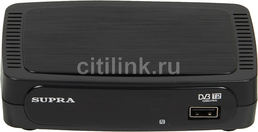 Ресивер DVB-T2 Supra SDT-84, черный - купить в Ситилинк | 435438