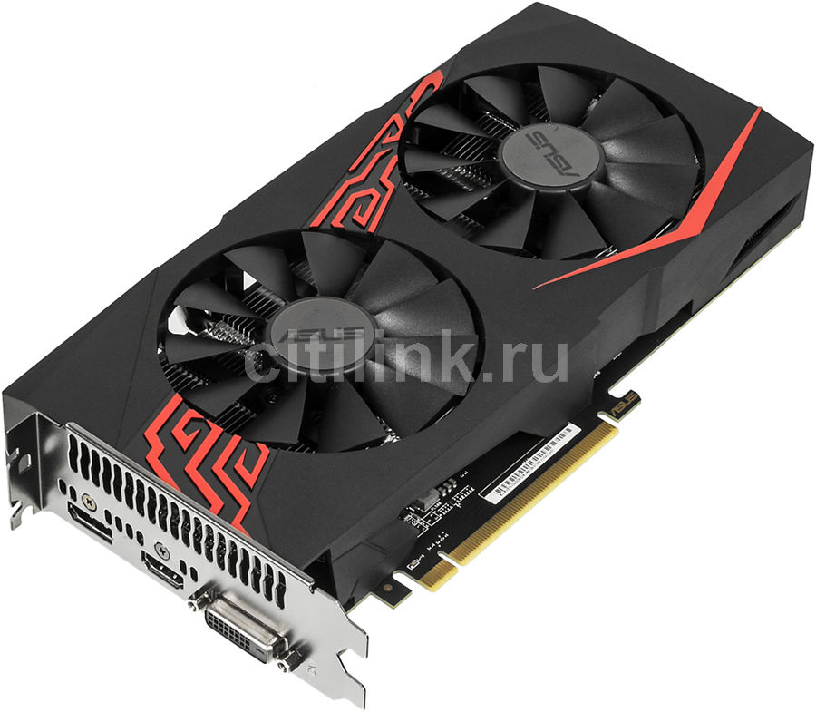 Характеристики Видеокарта ASUS AMD Radeon RX 570, EX-RX570-O4G, 4ГБ ...
