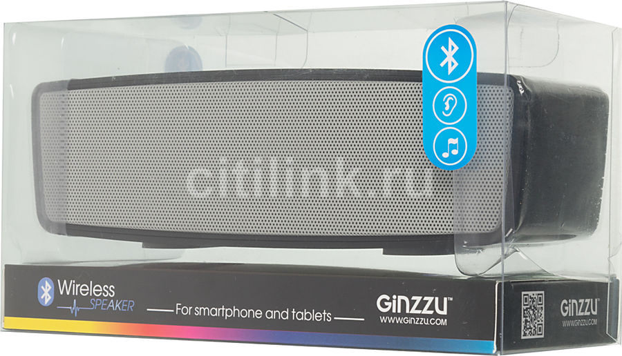 Портативная колонка Ginzzu GM-995B, 6Вт, черный - купить в Ситилинк ...