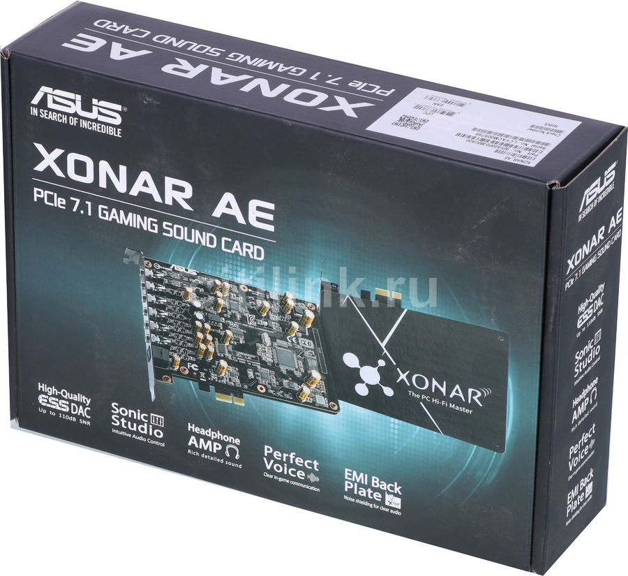 Звуковая карта PCI-E ASUS Xonar AE - купить в Ситилинк | 486502