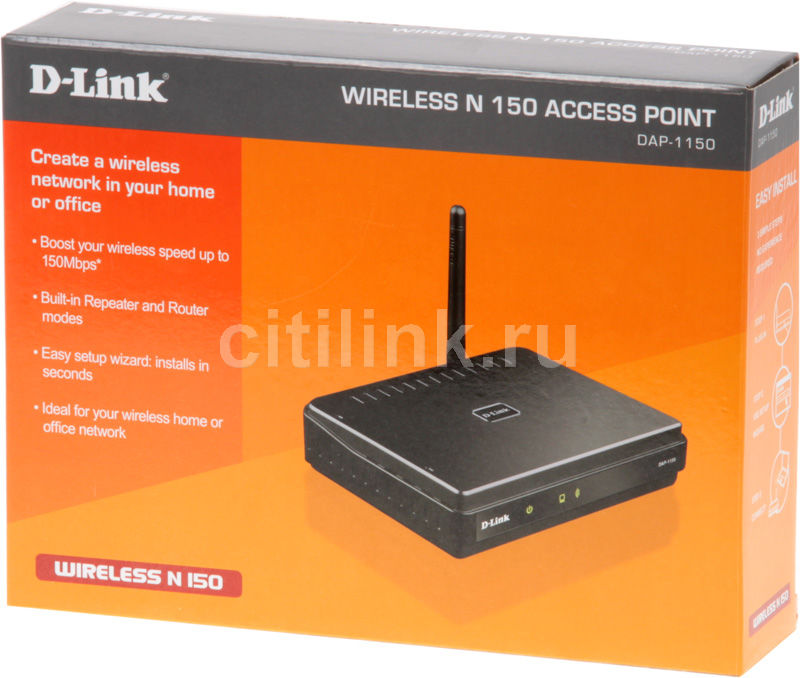Характеристики Точка доступа D-Link DAP-1150/(E/RU) [dap-1150/e ...