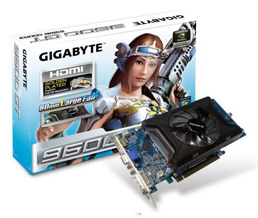 Видеокарта GIGABYTE NVIDIA GeForce 9600 GT - купить в Ситилинк | 540119
