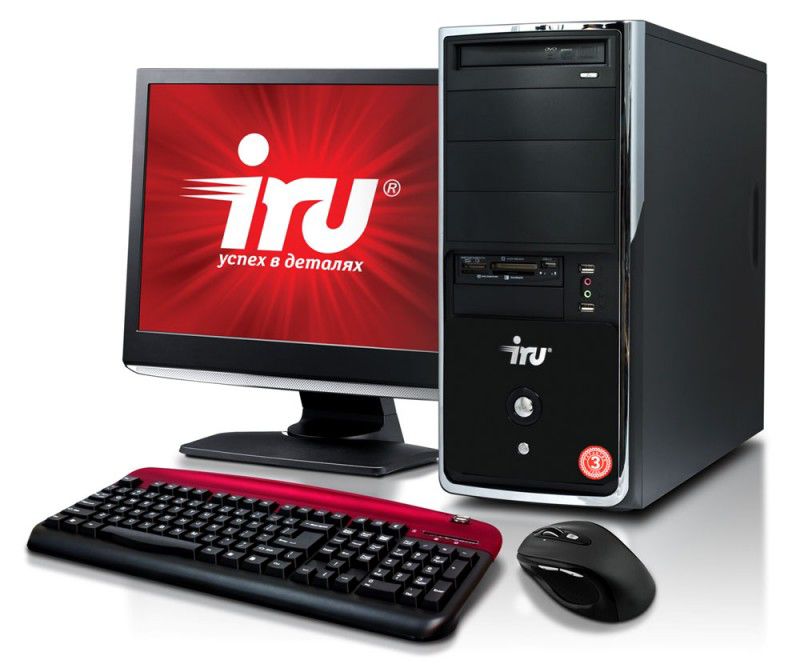 Характеристики Компьютер iRU Ergo Home 123W, Intel Core2 Duo E7500 ...