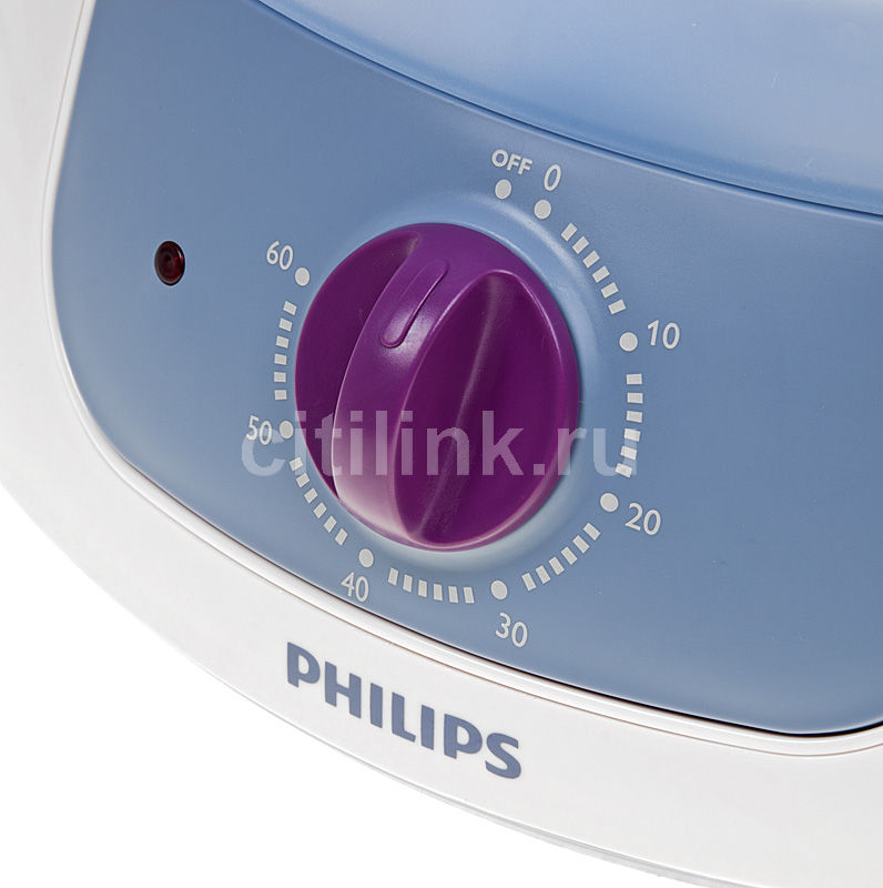 Характеристики Пароварка Philips HD9120, белый (554643) смотреть в СИТИЛИНК