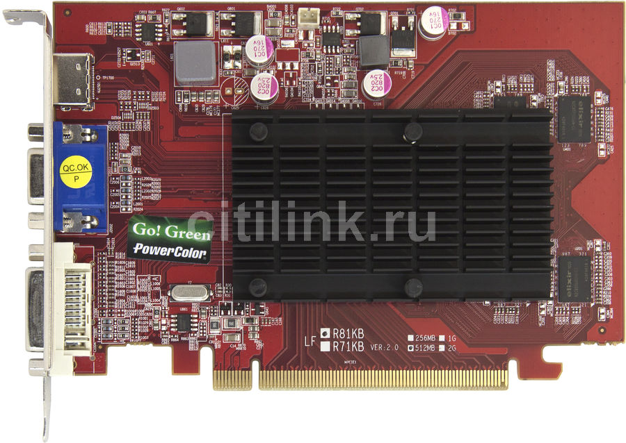 Характеристики Видеокарта PowerColor AMD Radeon HD 5450 512МБ DDR3, oem ...