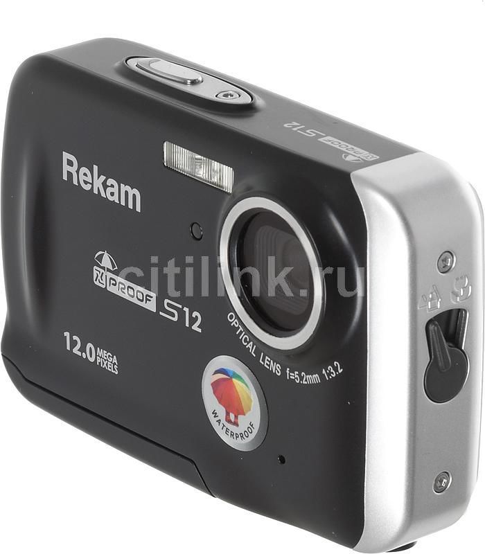 Характеристики Цифровой фотоаппарат Rekam X-Proof S12, черный (578434 ...