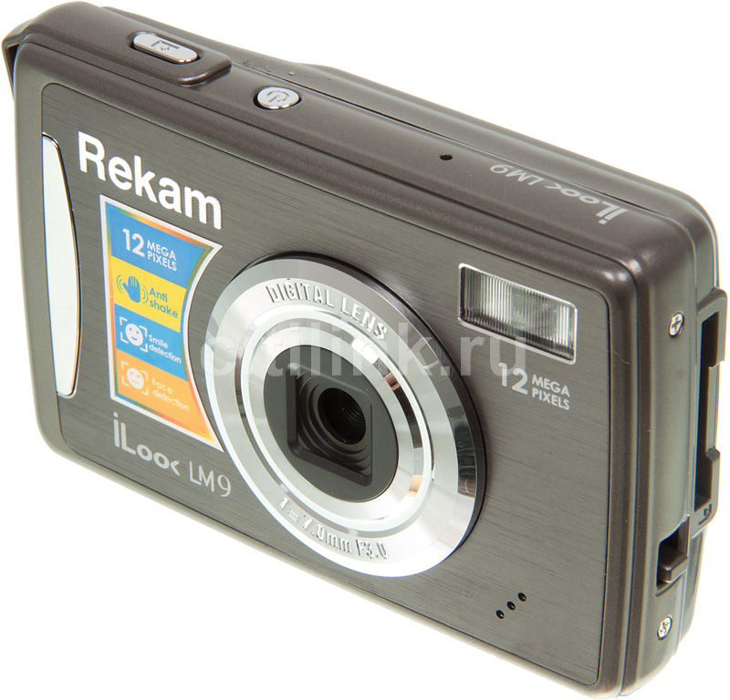 Цифровой фотоаппарат Rekam iLook LM9, титан/ черный - купить в Ситилинк ...