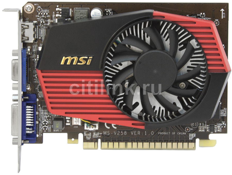 Видеокарта MSI NVIDIA GeForce GT 440 - купить в Ситилинк | 599795