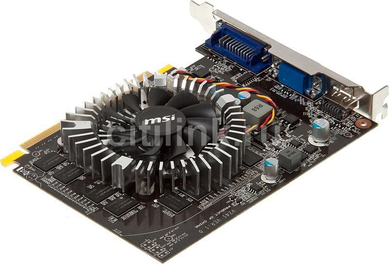 Характеристики Видеокарта MSI NVIDIA GeForce GT 220 1ГБ GDDR3, oem ...