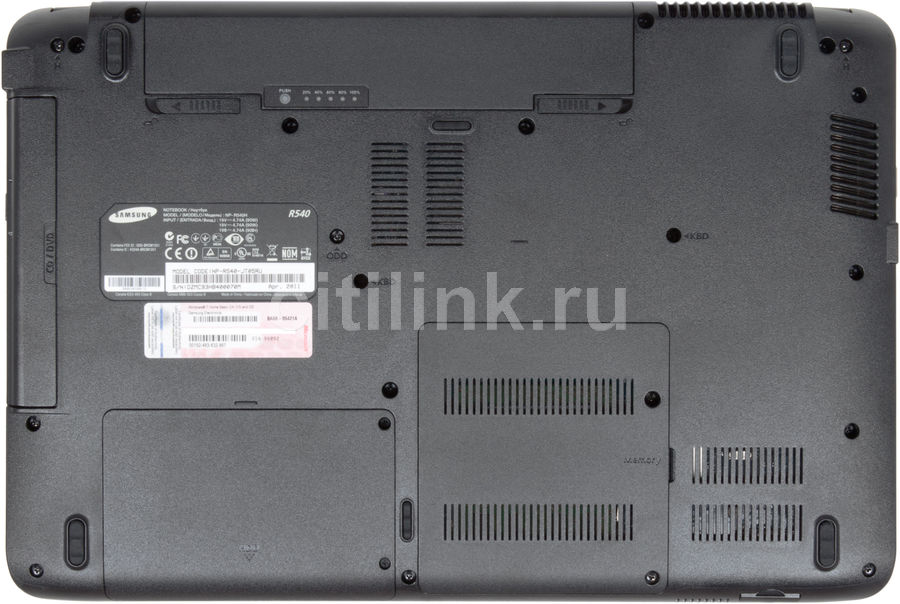 Характеристики Ноутбук Samsung NP-R540-JT07, 15.6", Intel Core i5 480M ...