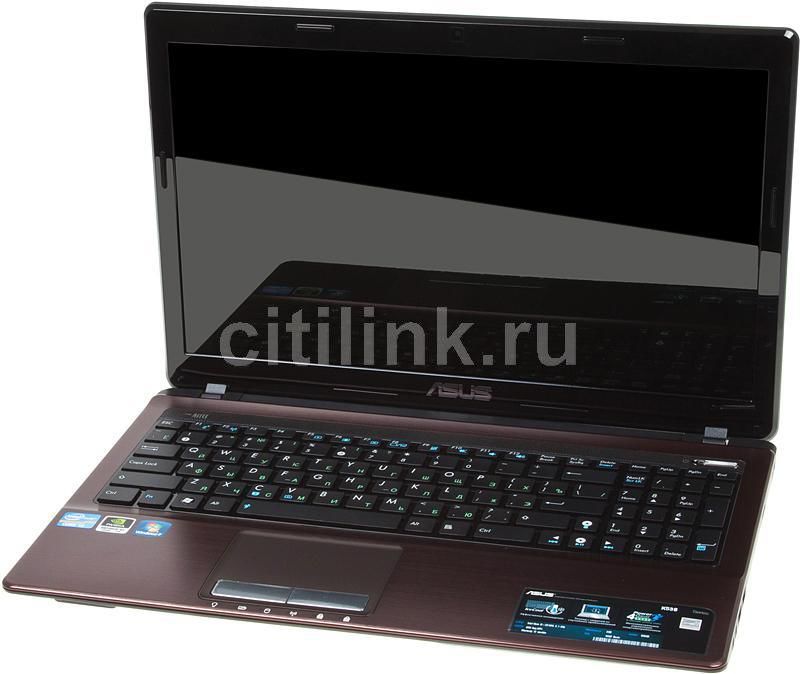 Ноутбук ASUS K53S, 90N8LC154W1341RD13AU, темно-коричневый - купить в ...