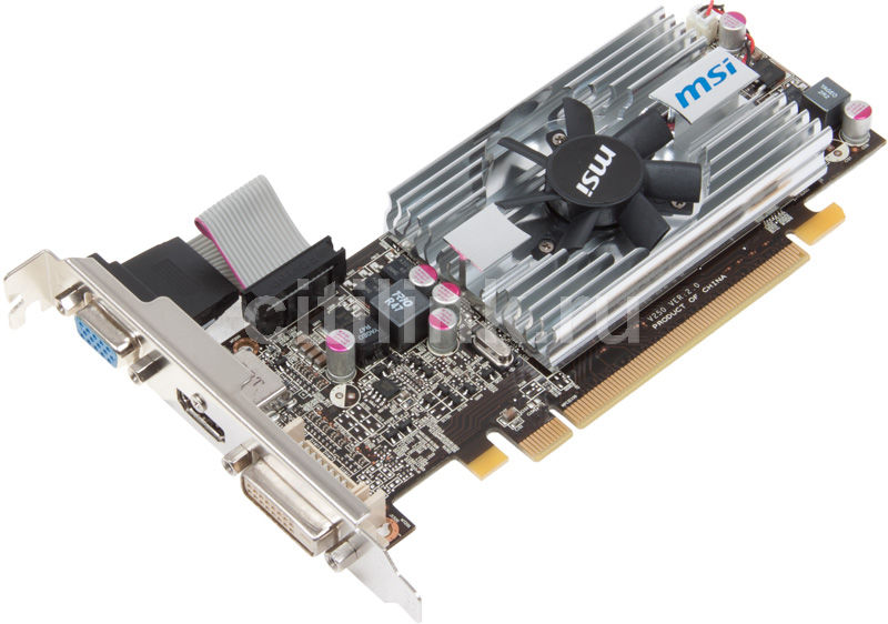 Характеристики Видеокарта MSI AMD Radeon HD 6570 1ГБ DDR3, Low Profile ...