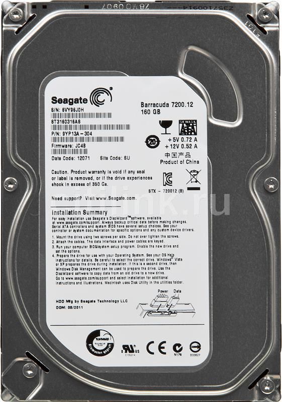 Жесткий диск Seagate Barracuda 7200.12 ST3160316AS - купить в Ситилинк ...
