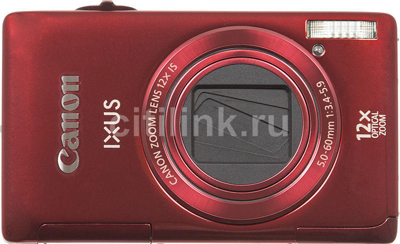Характеристики Цифровой фотоаппарат Canon IXUS 1100 HS, красный (639511 ...