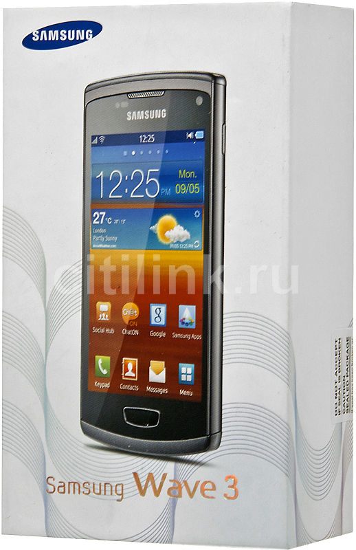 Характеристики Смартфон Samsung Wave 3 GT-S8600, черный (658962 ...