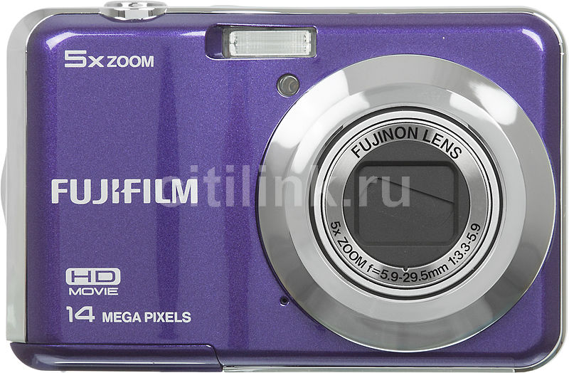 Характеристики Цифровой фотоаппарат Fujifilm FinePix AX500, пурпурный ...