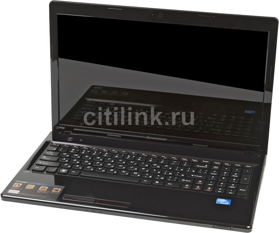 Ноутбук Lenovo IdeaPad G580-050, 15.6", Intel Celeron B820, 320ГБ, Intel HD Graphics , темно ...