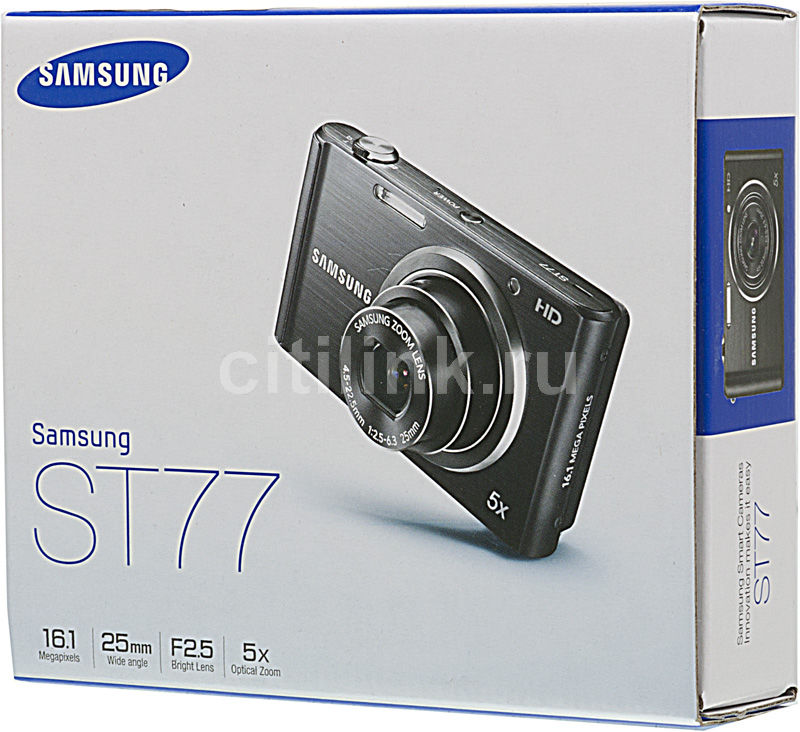 Цифровой фотоаппарат Samsung ST77, красный - купить в Ситилинк | 702565