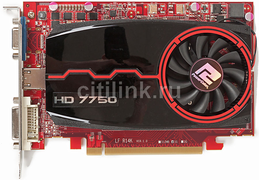 PowerColor AMD Radeon HD 7750 1ГБ DDR3, oem [ax7750 1gbk3-h bulk ...
