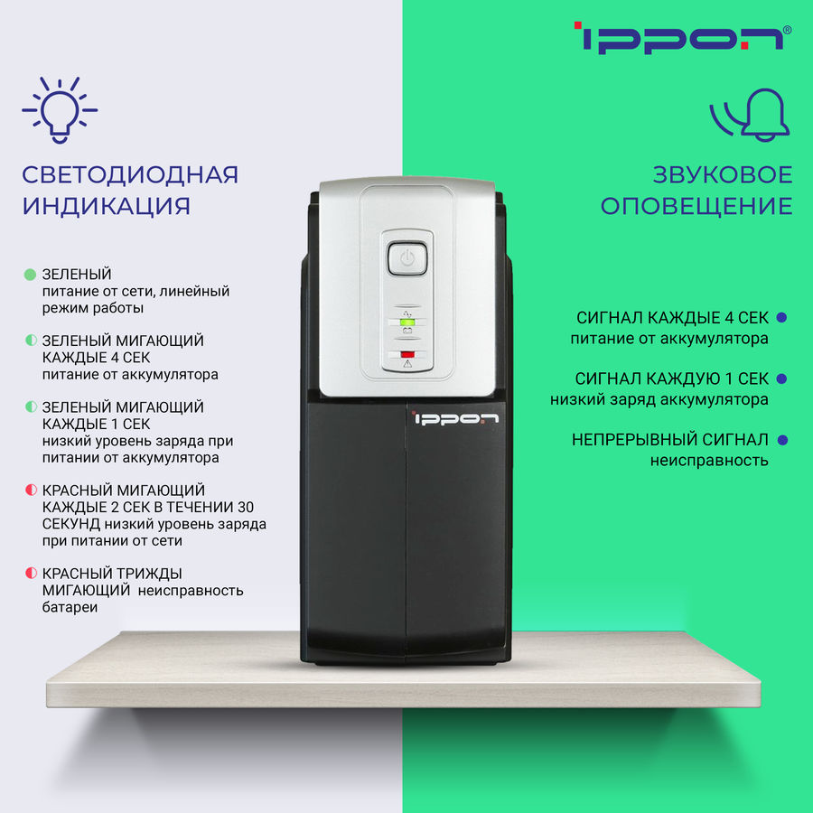 ИБП Ippon Back Office 600 - купить в Ситилинк | 74263