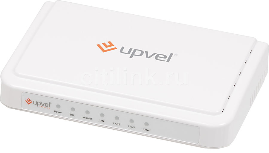 Роутер Upvel UR-104AN, ADSL, белый - купить в Ситилинк | 789682