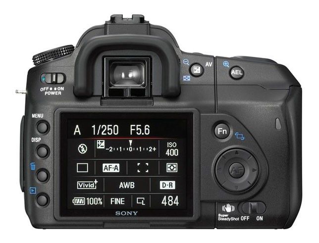 Характеристики Зеркальный фотоаппарат Sony Alpha DSLR-A200 body, черный ...