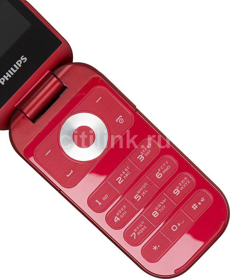 Характеристики товара телефон PHILIPS E320, красный (948411) - интернет-магазин СИТИЛИНК - Москва