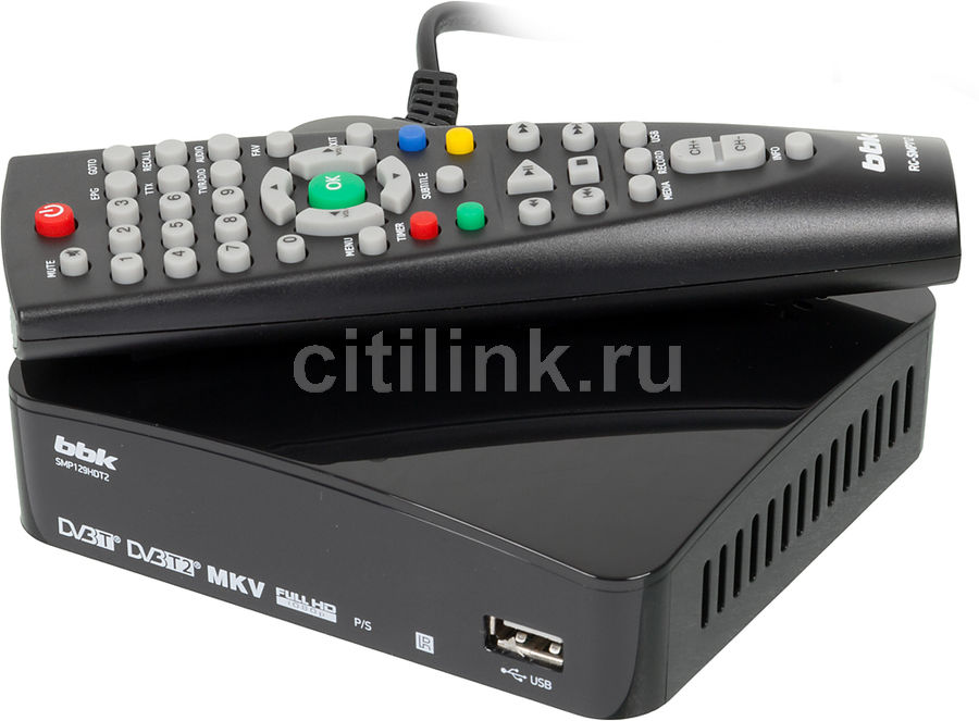 Характеристики Ресивер DVB-T2 BBK SMP129HDT2, черный (989355) смотреть в СИТИЛИНК